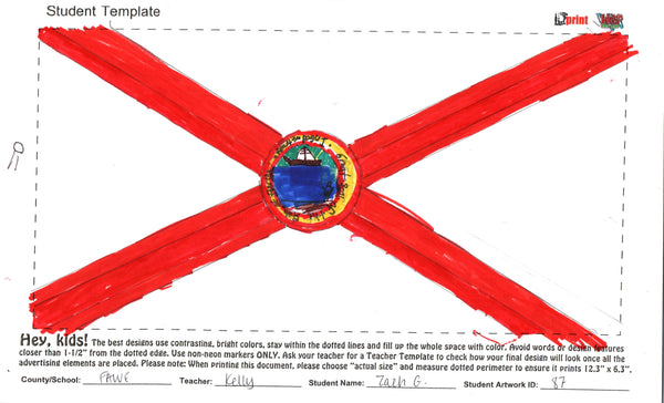 2024 - FELIX A. WILLIAMS ELEMENTARY - KELLY – Martin County Tag Art