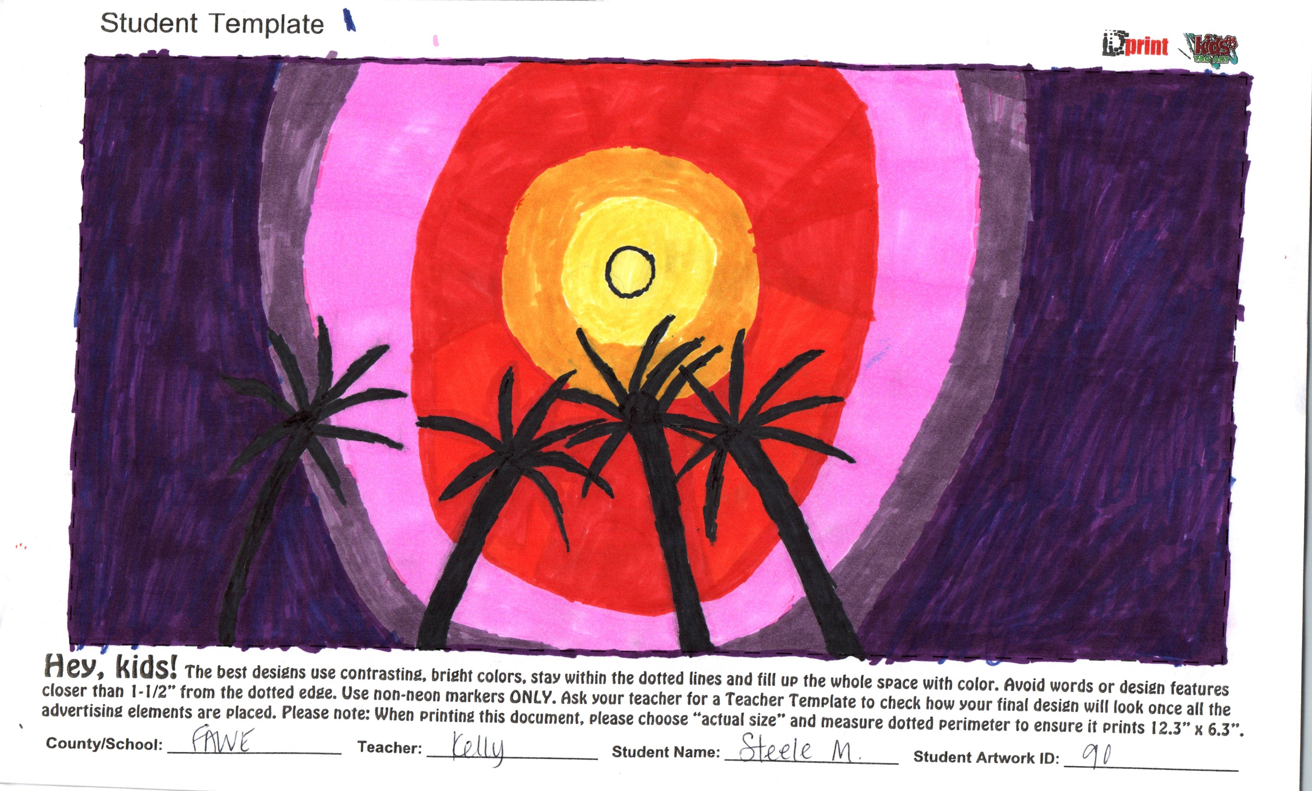 2024 - FELIX A. WILLIAMS ELEMENTARY - KELLY – Martin County Tag Art